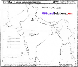 MP Board Class 9th Social Science Solutions Chapter 8 Map: Reading and ...